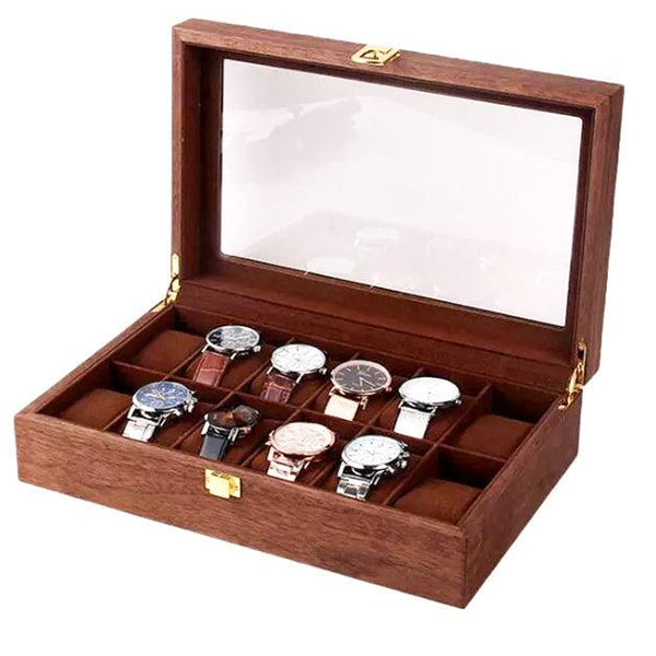 Spacious Teak Watch Box Set : Prestig - Le Remontoir US